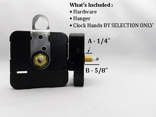 Quartz Clock Movements - Shop in Canada for Clock Parts | Bear Woods Canada