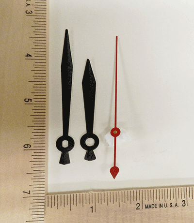 Clock Hands 2-5/8" - Black
