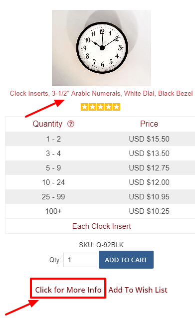 How to choose the right size clock movements and hands | Bear Woods Supply